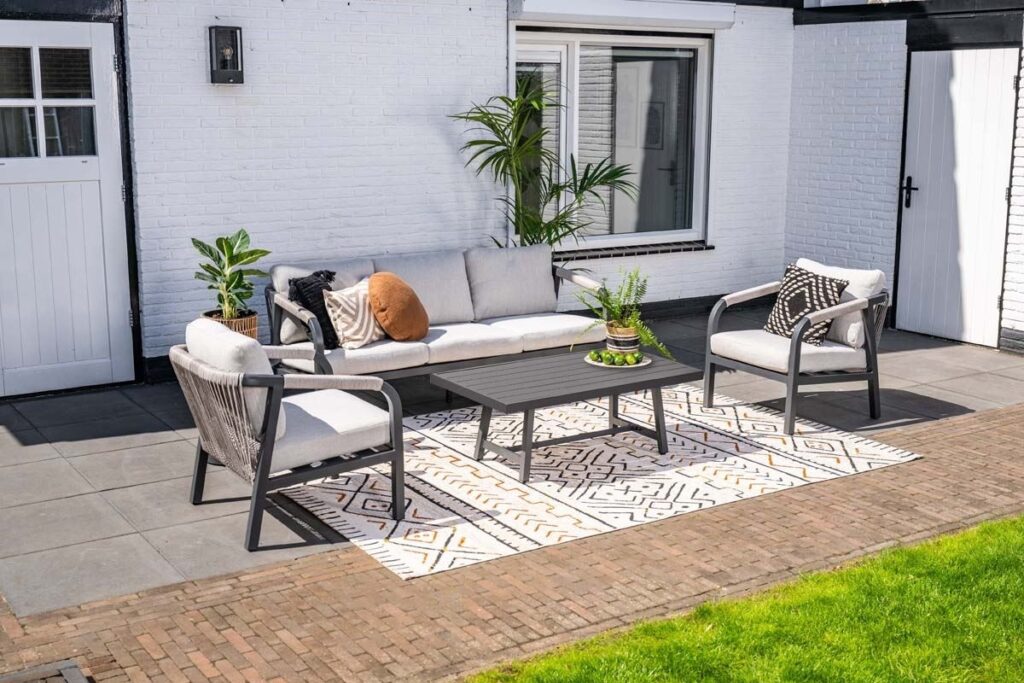 Garden Impressions Monti sofa loungeset 4-delig Antraciet/Taupe ...